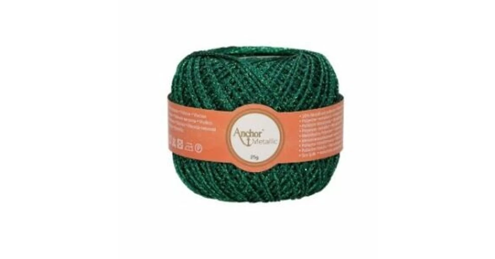 Anchor Metallic Fine horgolófonal - zöld csillogó # MA00322 - Anchor ...